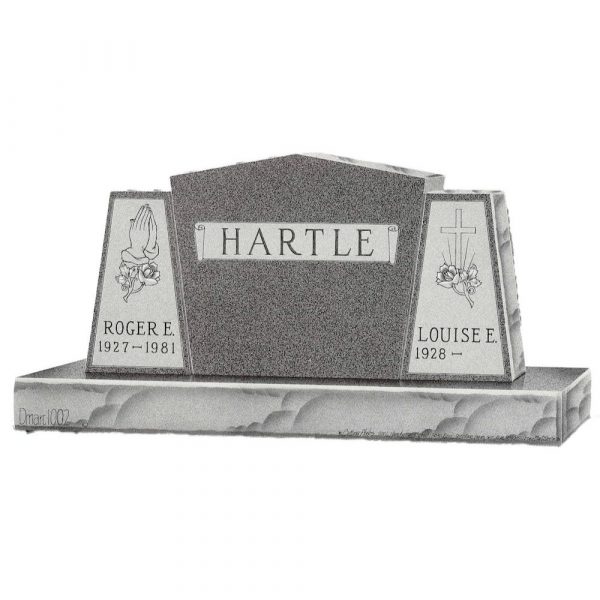 Upright Heart Shaped Headstones - Remembrance Memorials